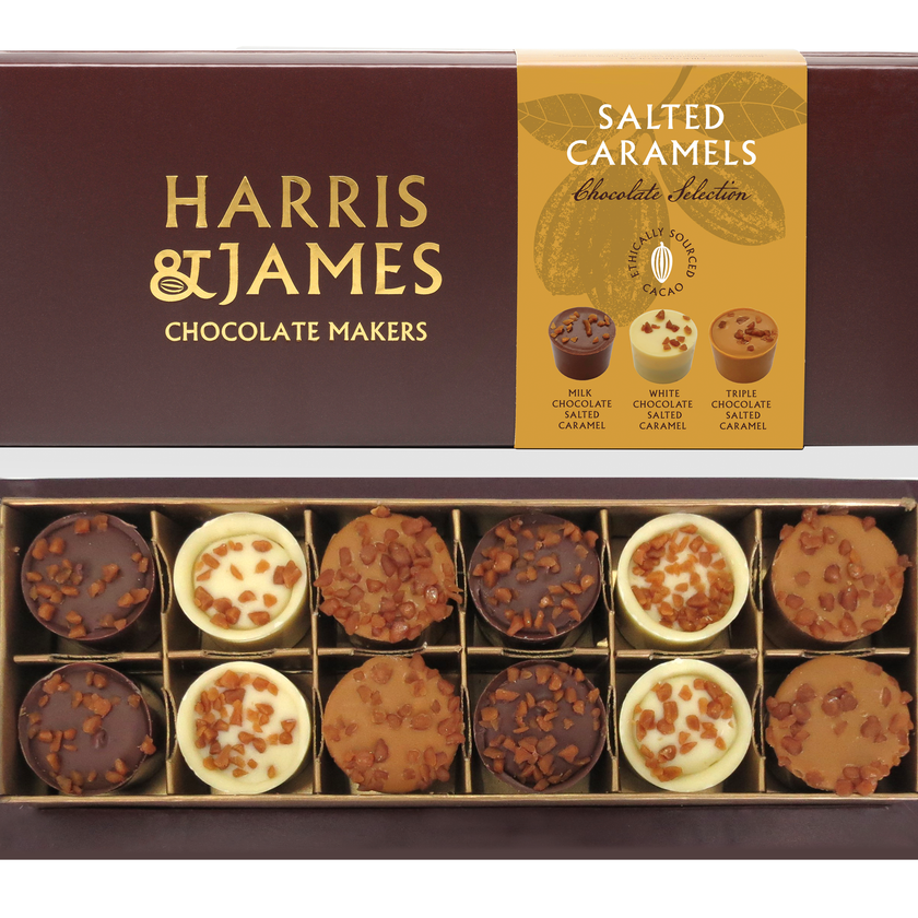 Salted Caramels Individual Chocolate Selection Box | Luxury Chocolates ...