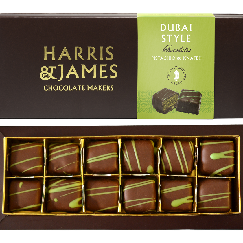 Dubai Style Pistachio Knafeh Chocolate Box – Harris & James