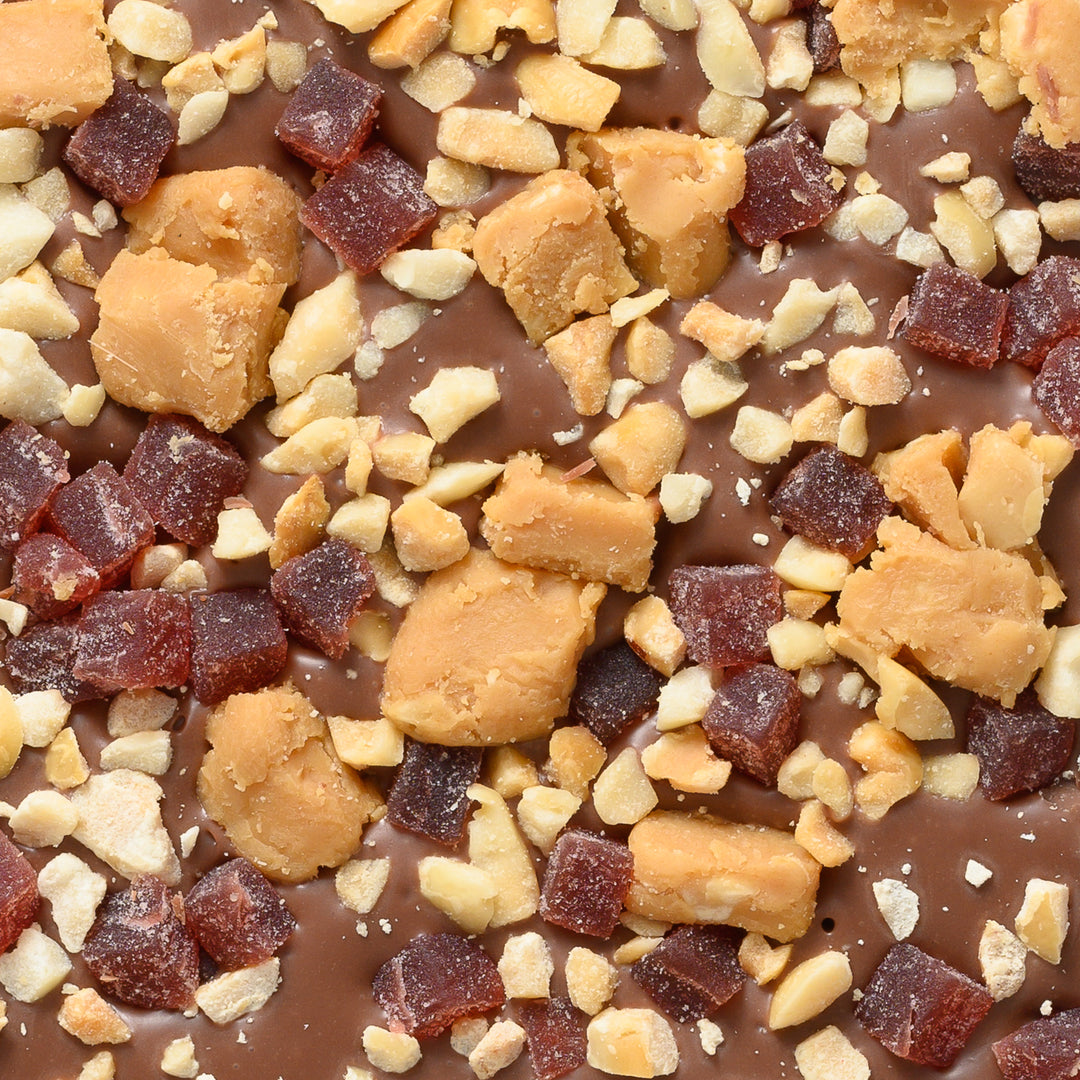 Peanut Butter & Jelly Chocolate Bar | Chocolate Inclusions Bars ...